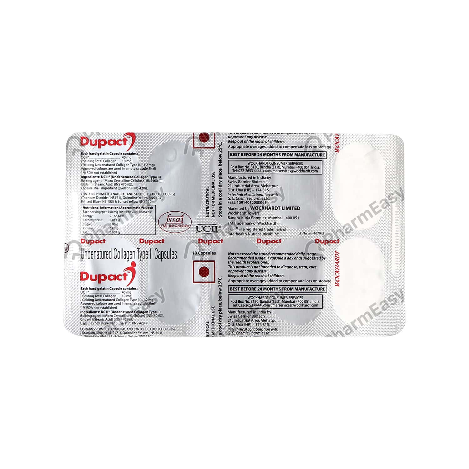 Buy Dupact 40 MG Capsule (10) Online at Flat 18% OFF* | PharmEasy
