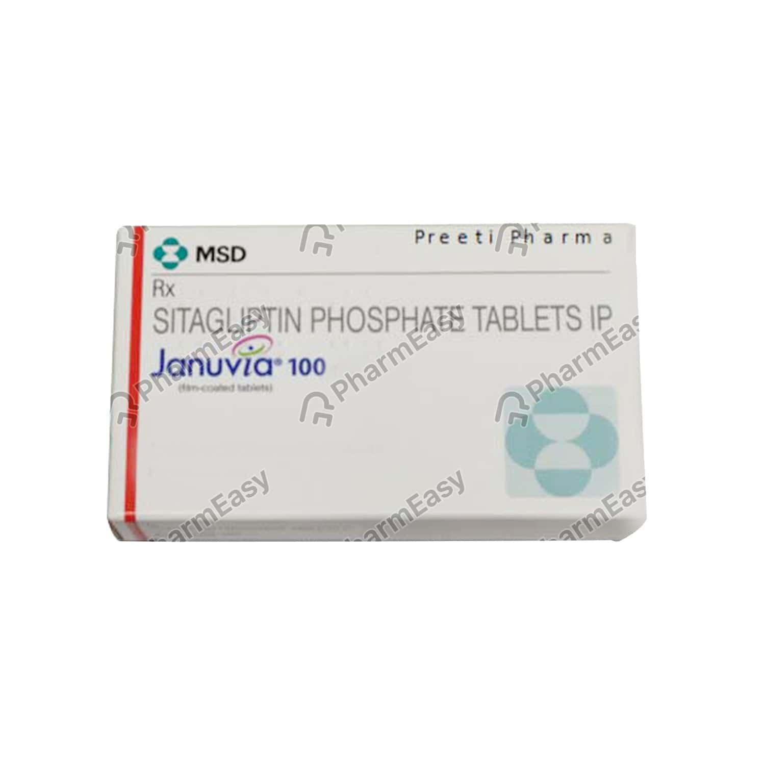 Buy Januvia 100 MG Tablet (15) Online at Flat 18% OFF* | PharmEasy