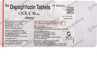 Oxra 10 MG Tablet (14): Uses, Side Effects, Price, Dosage & Composition | PharmEasy