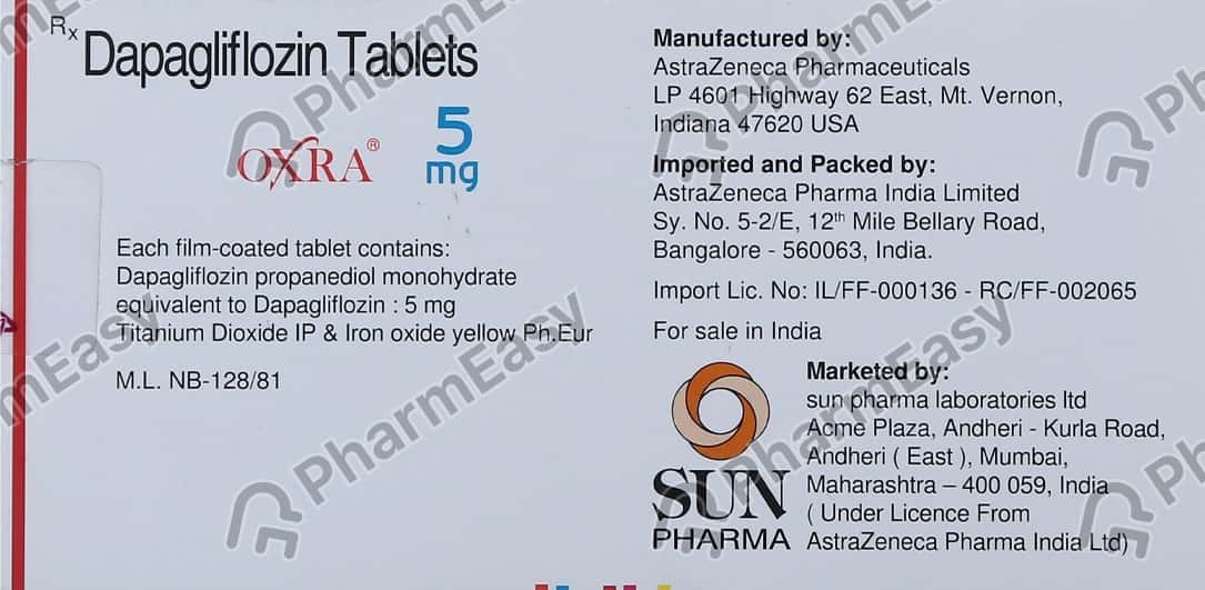 Oxra 5 MG Tablet (14): Uses, Side Effects, Price, Dosage & Composition ...