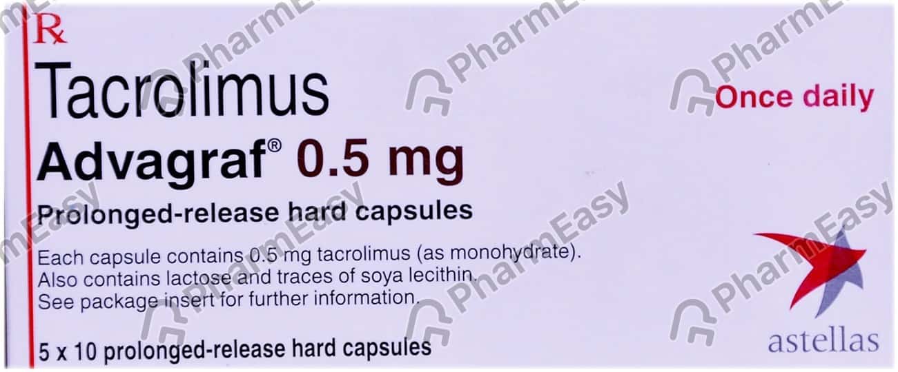 Advagraf 0.5 MG Capsule (10): Uses, Side Effects, Price, Dosage ...
