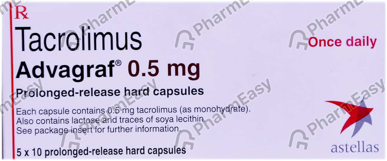 Advagraf 0.5 MG Capsule (10): Uses, Side Effects, Price & Dosage ...