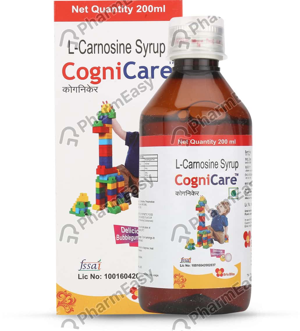 Cognicare 100 MG/5ML Syrup (200): Uses, Side Effects, Price & Dosage ...