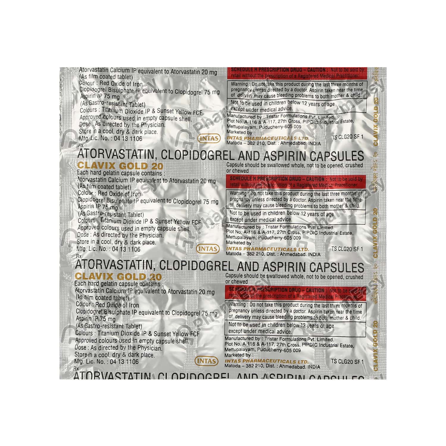 Buy Clavix Gold 20mg Strip Of 15 Capsules Online at Flat 18% OFF ...