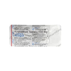 Acogut 100 MG Tablet (10): Uses, Side Effects, Price & Dosage | PharmEasy