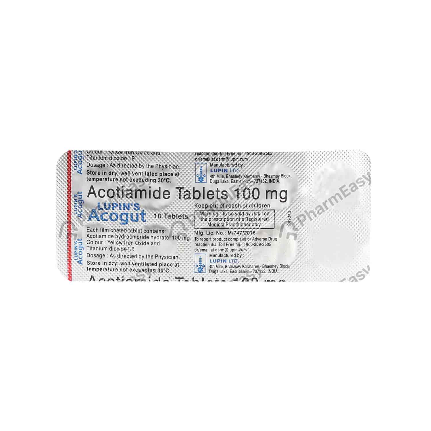 Buy Acogut 100mg Strip Of 10 Tablets Online at Flat 18% OFF* | PharmEasy