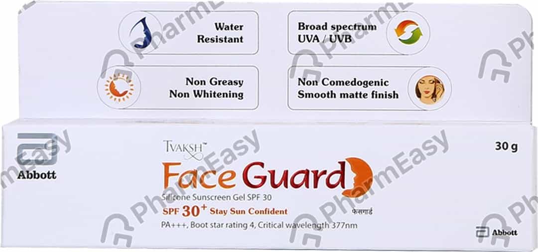 Buy TVAKSH FACE GUARD SPF 50+ PA+++ TUBE OF 30GM GEL Online & Get Upto ...