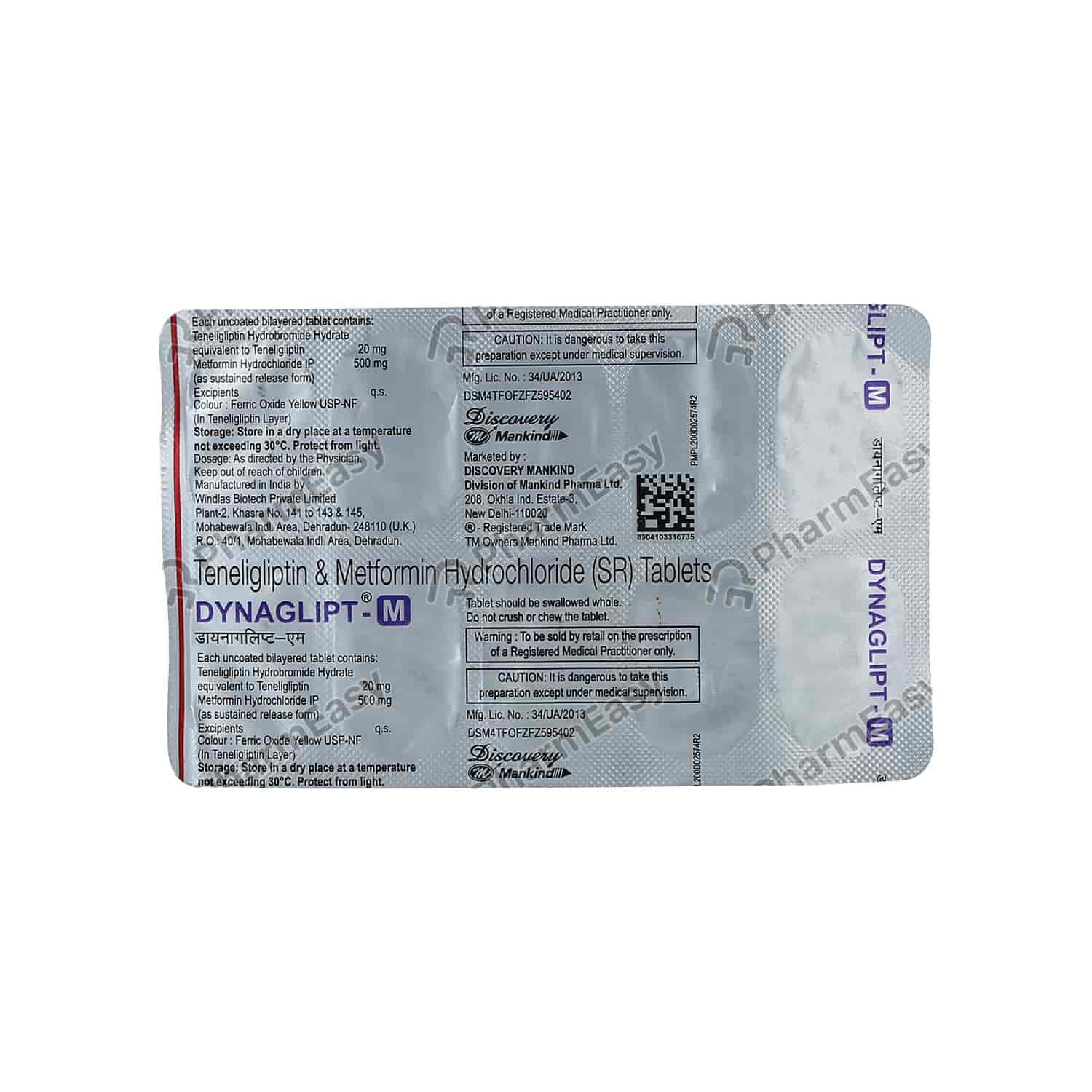 Dynaglipt M Tab 10'S - Uses, Side Effects, Dosage, Composition & Price ...