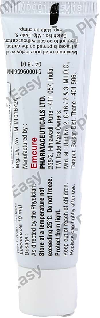 Emluz 1 % Cream (20): Uses, Side Effects, Price & Dosage | PharmEasy