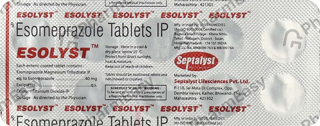 Es Od 40 MG Tablet (10): Uses, Side Effects, Price & Dosage | PharmEasy