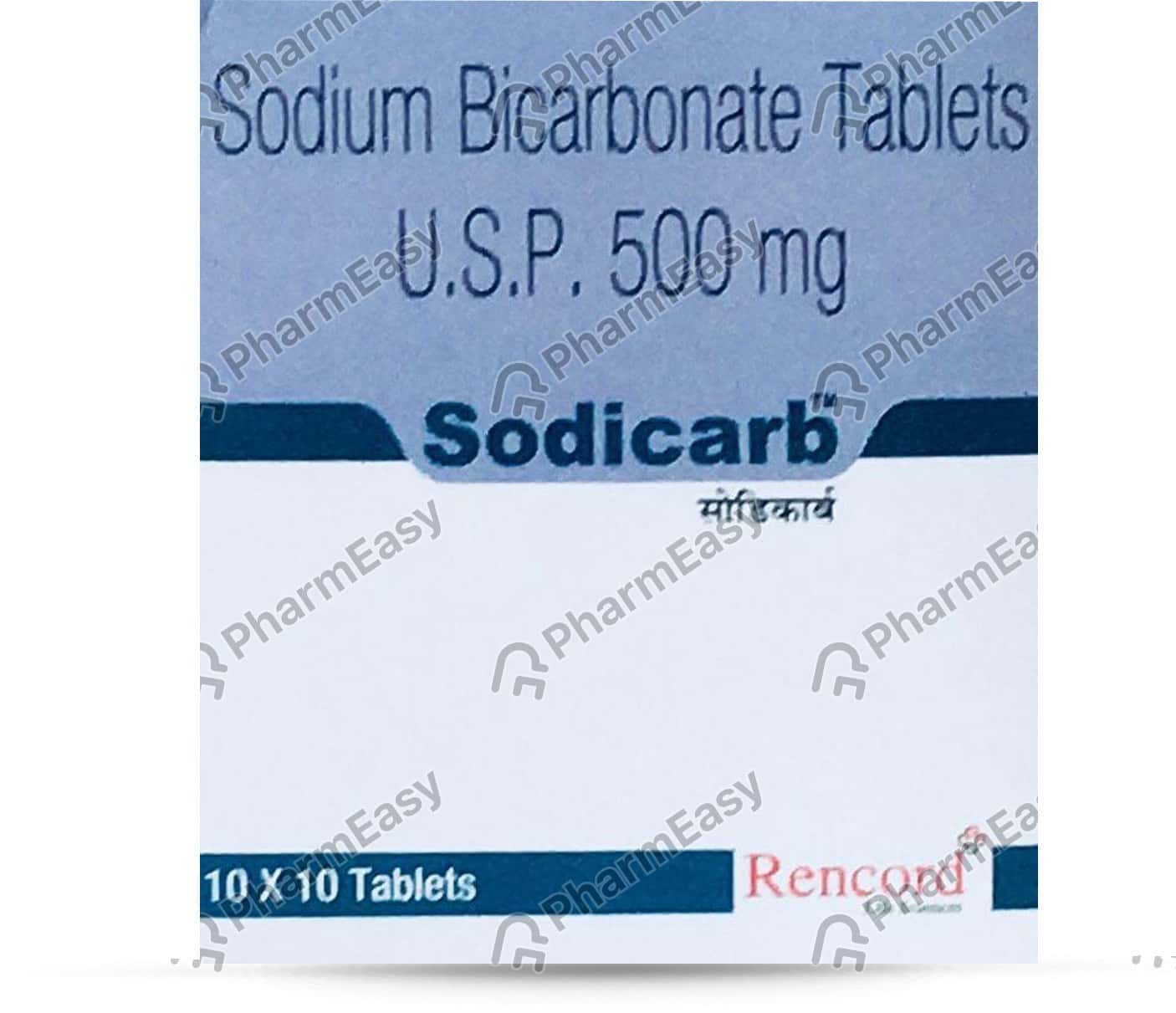 Sodicarb Forte 1000 MG Tablet (10): Uses, Side Effects, Price & Dosage ...