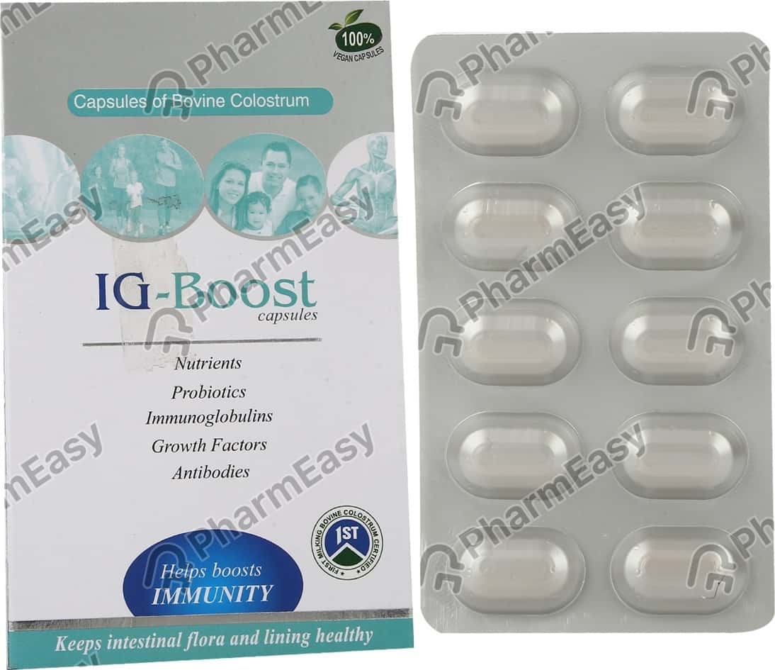 Buy Ig Boost 350 MG Capsule (10) Online at Flat 15% OFF | PharmEasy