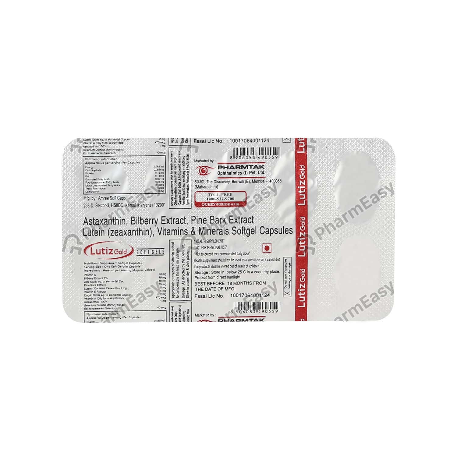 Buy Lutiz Gold Capsule 10'S Online at Flat 18% OFF* | PharmEasy