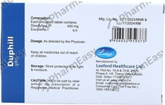 Duphill 400 MG Tablet (10): Uses, Side Effects, Price & Dosage | PharmEasy