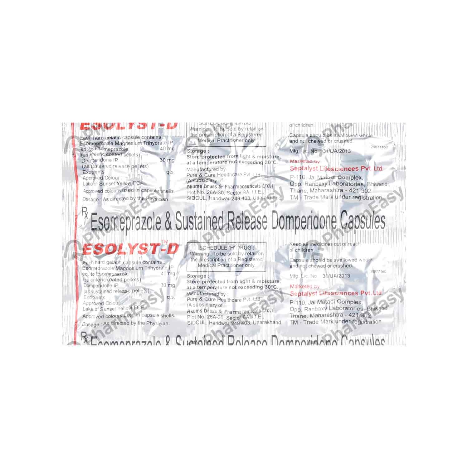 Buy Esolyst D Strip Of 10 Capsules Online at Flat 18% OFF* | PharmEasy