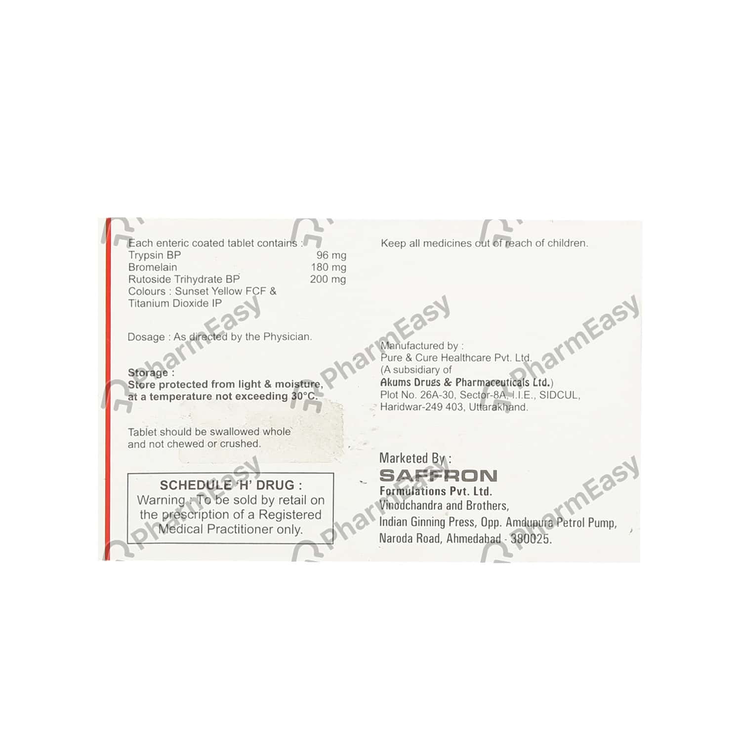 Enzem Forte Strip Of 10 Tablets - Uses, Side Effects, Dosage ...