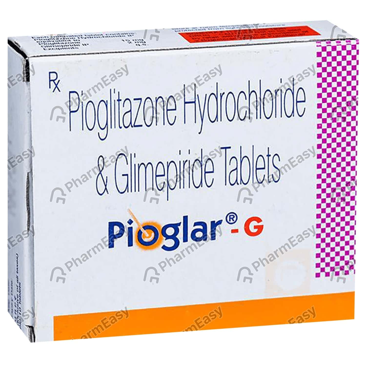 Pioglar G 15/2mg Strip Of 10 Tablets: Uses, Side Effects, Price ...