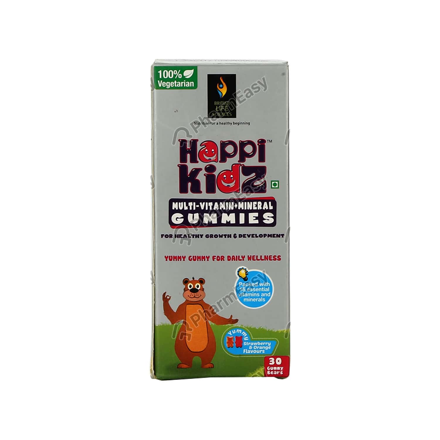 Buy Happi Kidz Strawberry And Orange Flavour Gummies 30'S Online at ...