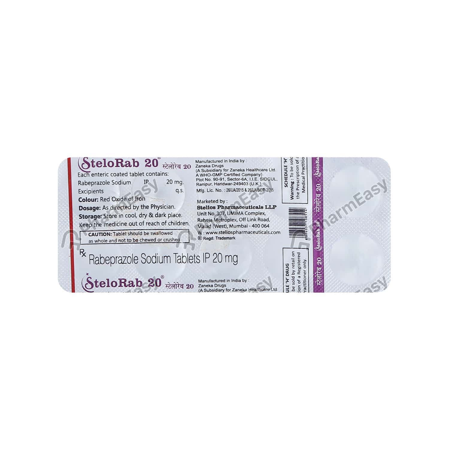 Stelorab 20 MG Tablet (10) - Uses, Side Effects, Dosage, Composition ...