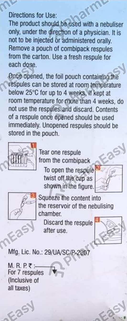 Formonide 1mg 2ml Packet Of 7 Respules: Uses, Side Effects, Price ...