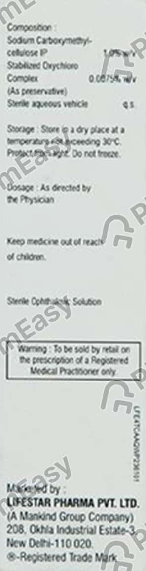 Lubistar Cmc 1 % Eye Drop (10): Uses, Side Effects, Price & Dosage ...