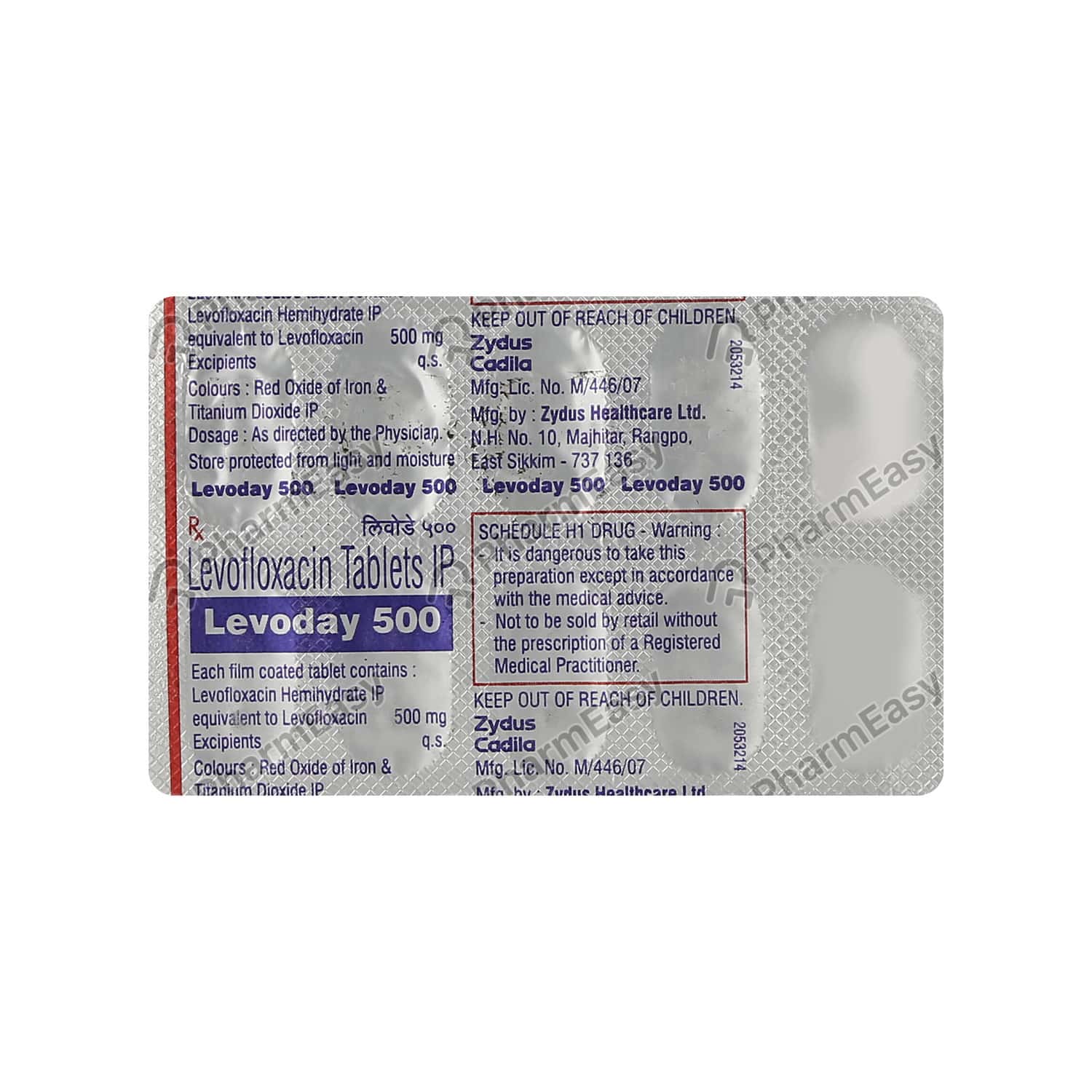 Levoday 500 MG Tablet (10) - Uses, Side Effects, Dosage, Composition ...