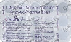 L Folinine Strip Of 15 Tablets: Uses, Side Effects, Price & Dosage ...