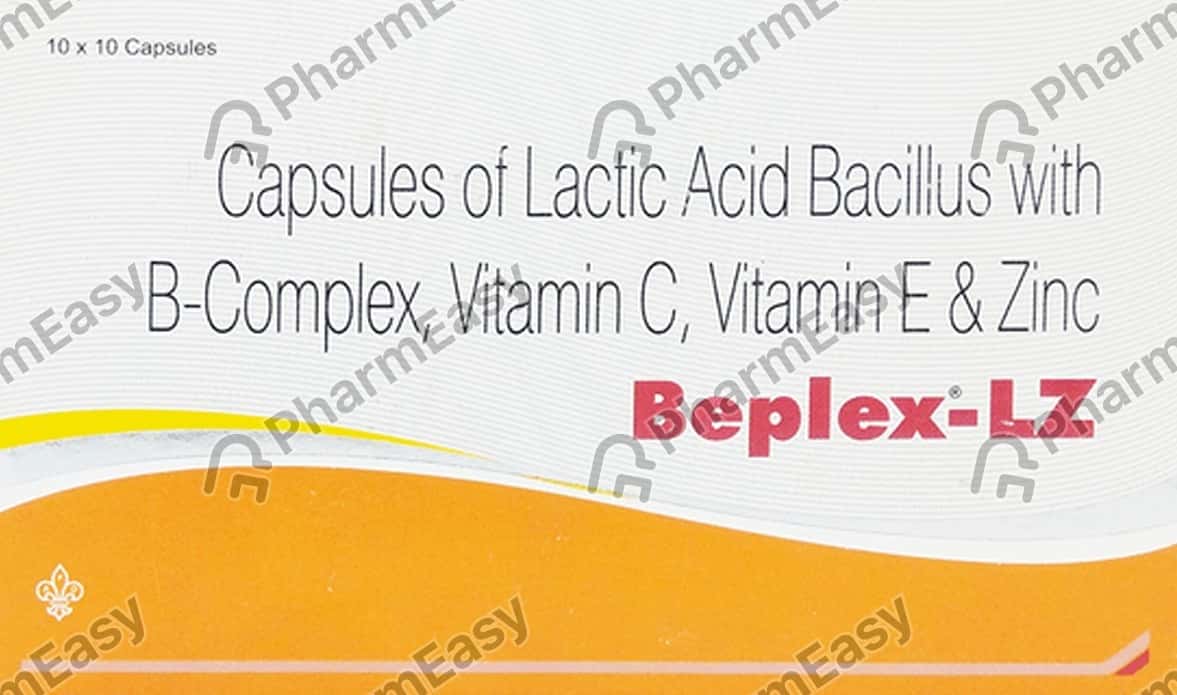 Buy Beplex Lz Strip Of 10 Capsules Online at Flat 15% OFF | PharmEasy