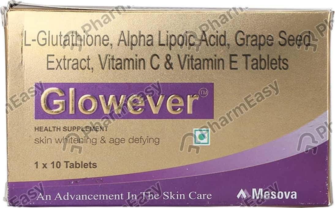 Buy Glowever Strip Of 10 Tablets Online & Save Up to 24% at PharmEasy