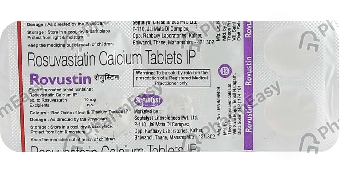 Rovustin 10 MG Tablet (10): Uses, Side Effects, Price & Dosage | PharmEasy
