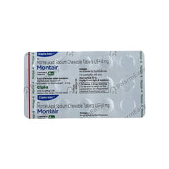 Buy Montair 4 MG Tablet (15) Online at Flat 18% OFF* | PharmEasy