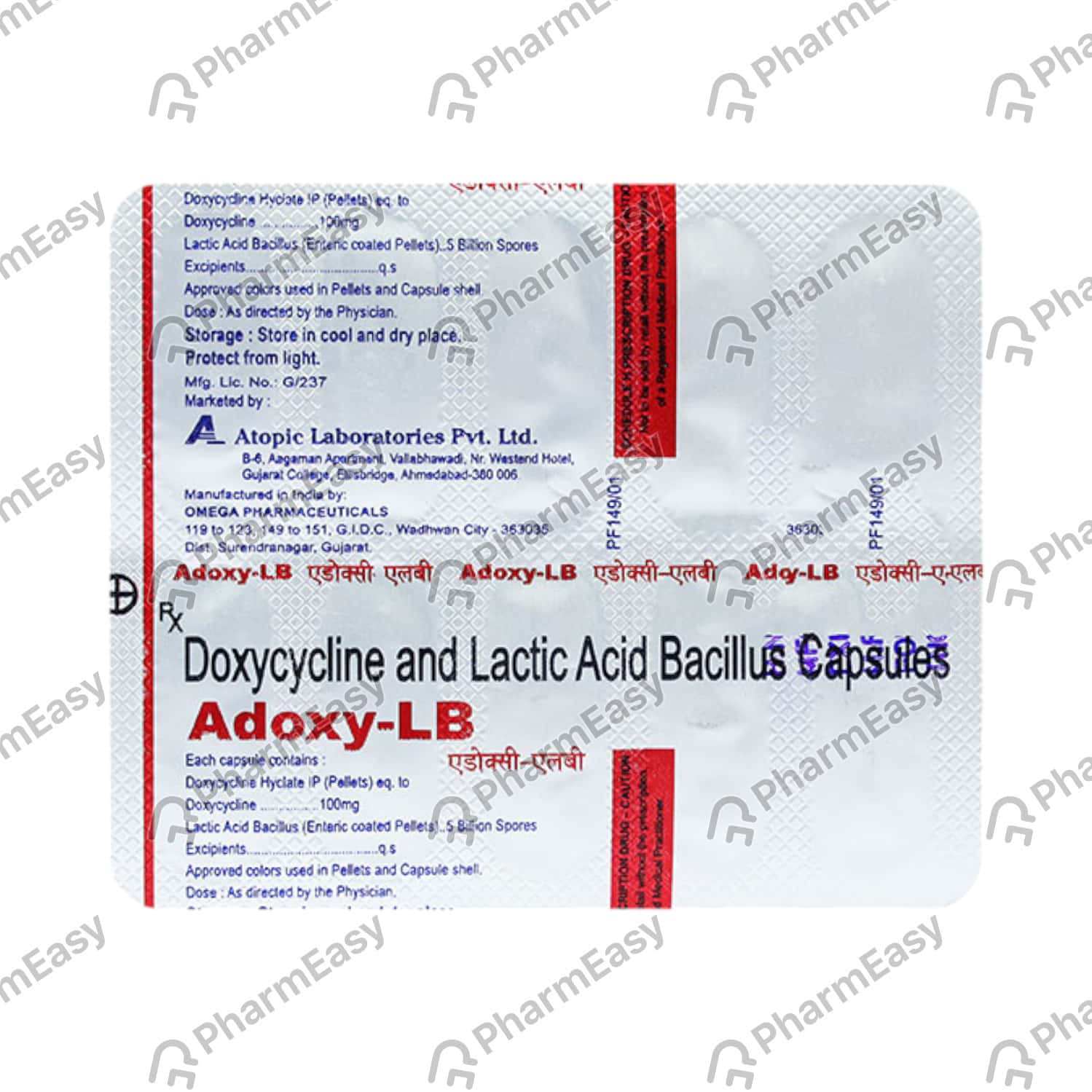 Buy Adoxy Lb Strip Of 10 Capsules Online at Flat 15% OFF | PharmEasy