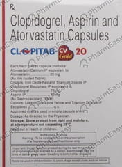 Clopitab Cv Gold 20mg Strip Of 10 Capsules: Uses, Side Effects, Price ...