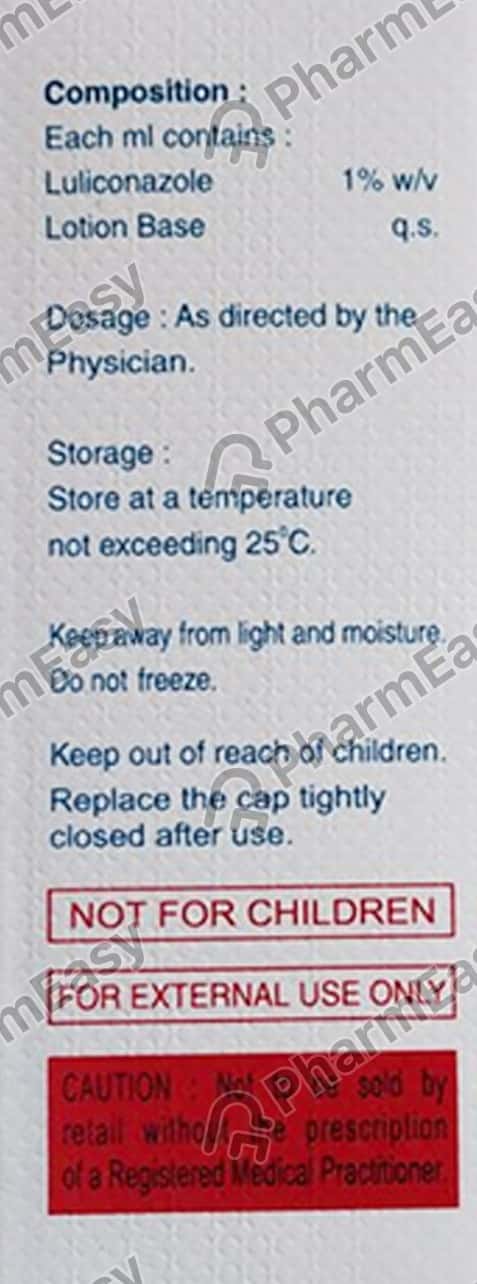 Lulizol 1 % Lotion (20): Uses, Side Effects, Price & Dosage | PharmEasy