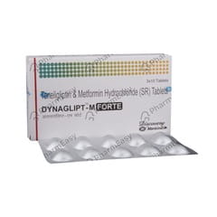 Dynaglipt M Forte Strip Of 10 Tablets: Uses, Side Effects, Price ...