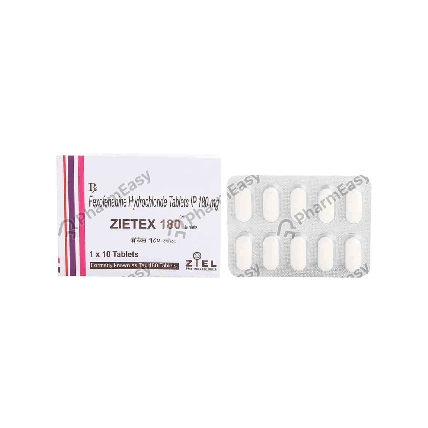 Zietex 180mg Tab 10'S - Uses, Side Effects, Dosage, Composition & Price ...