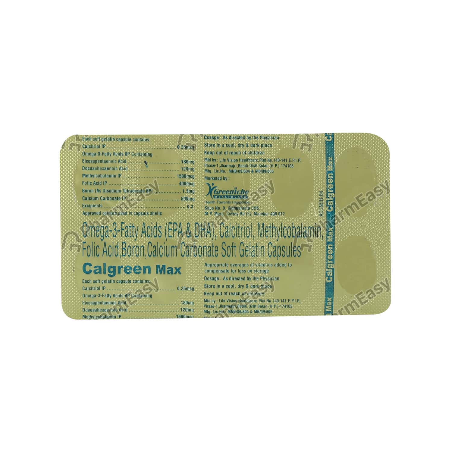 Buy Calgreen Max Cap 10'S Online at Flat 18% OFF* | PharmEasy
