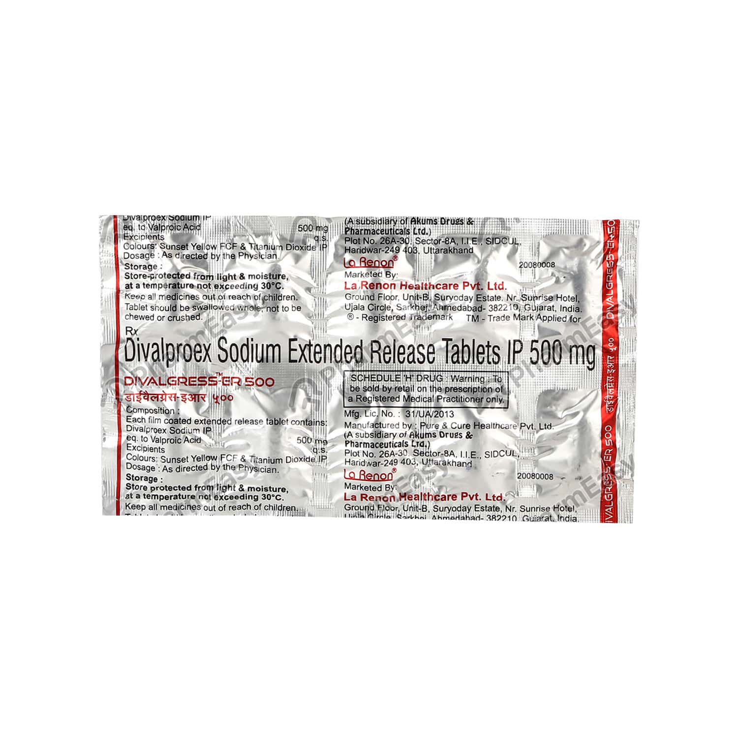 Buy Divalgress Er 500 MG Tablet (10) Online at Flat 18% OFF* | PharmEasy