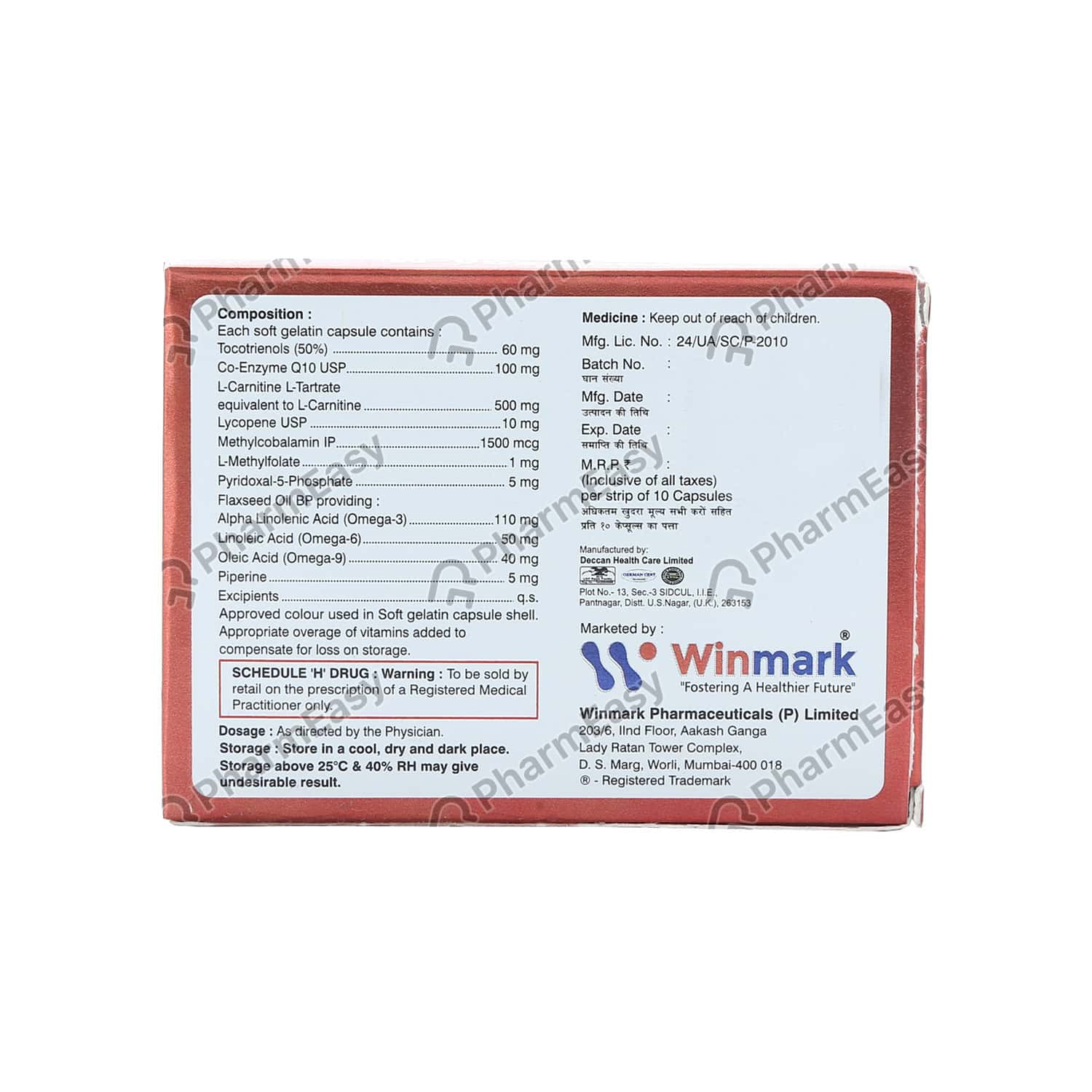 Buy Lycomega M Strip Of 10 Capsules Online at Flat 18% OFF* | PharmEasy