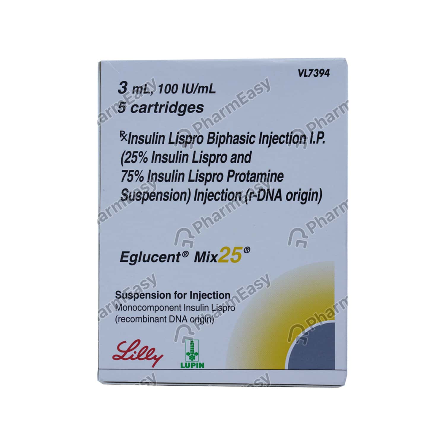 Eglucent Mix 25 % Suspension For Injection (3) - Uses, Side Effects ...