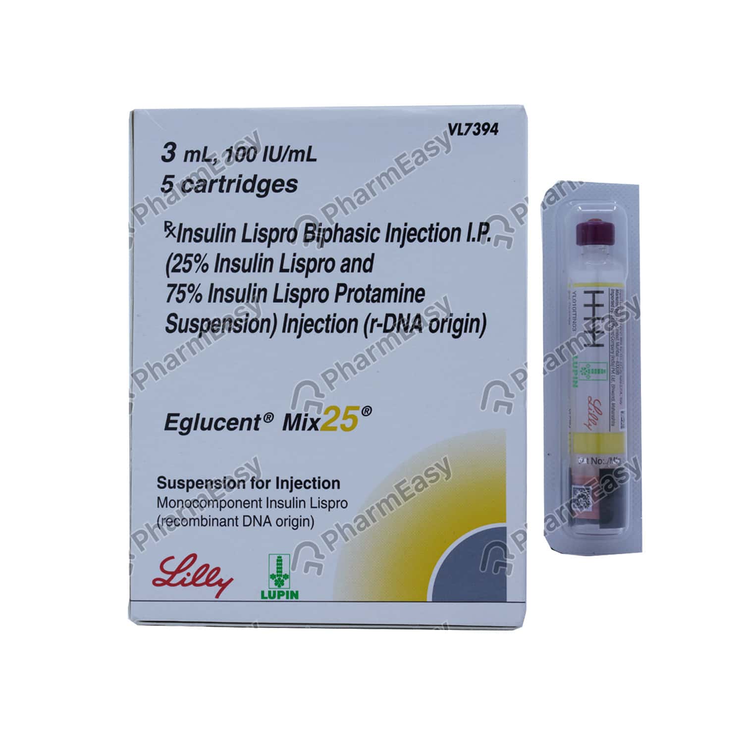 Eglucent Mix 25 % Suspension For Injection (3) - Uses, Side Effects ...