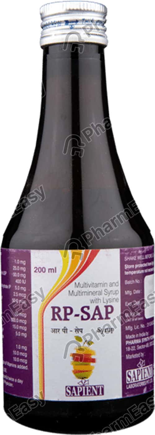 Buy Rp Sap Syrup 200ml Online at Flat 15% OFF | PharmEasy