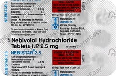 Nebistar 2.5 MG Tablet (15): Uses, Side Effects, Price & Dosage | PharmEasy