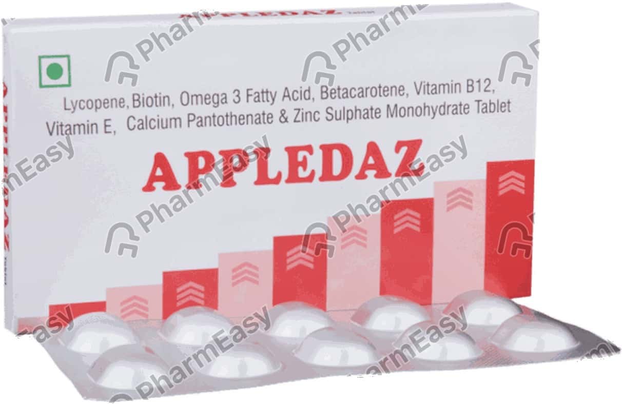 Buy Appledaz Strip Of 10 Tablets Online & Save Up to 24% at PharmEasy