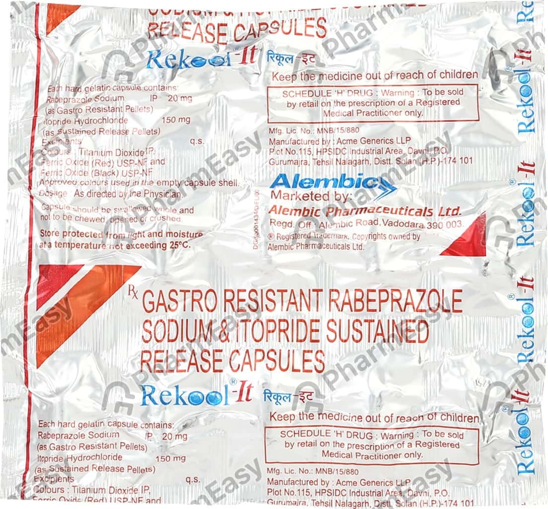 Rekool It Strip Of 15 Capsules: Uses, Side Effects, Price & Dosage ...