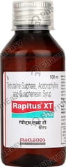 Rapitus Xt Bottle Of 100ml Syrup: Uses, Side Effects, Price & Dosage ...
