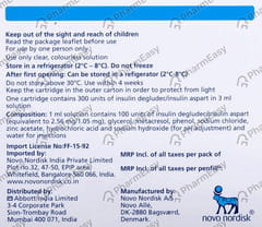 Ryzodeg 100IU/ml Penfill Solution For Injection: Uses, Side-effects ...