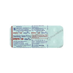 Rosys 20 MG Tablet (10) - Uses, Side Effects, Dosage, Composition ...