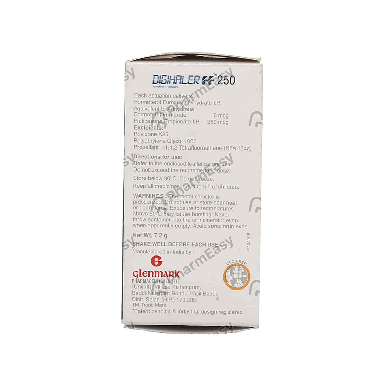 Buy Digihaler Ff 250mcg Inhaler 120md Online at Flat 18% OFF* | PharmEasy