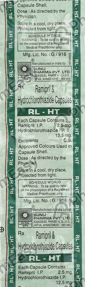 Rl-Ht Strip Of 10 Capsules: Uses, Side Effects, Price & Dosage | PharmEasy